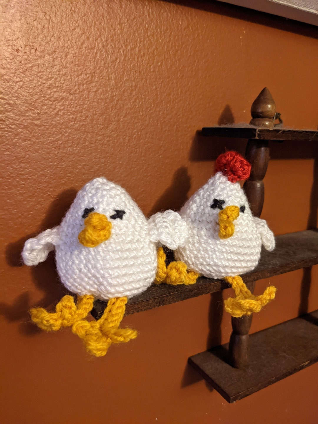 Chicken Cat Toys Set of 2 Chicken Desk Toys Chicken Ferret - Etsy