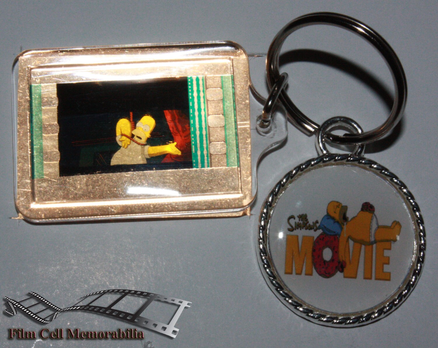 The Simpsons Movie 35mm Film Cell Key Key Chain Homer - Etsy