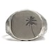 Sterling Silver Signet Palm Tree Ring for Men and Women, Men's and ...
