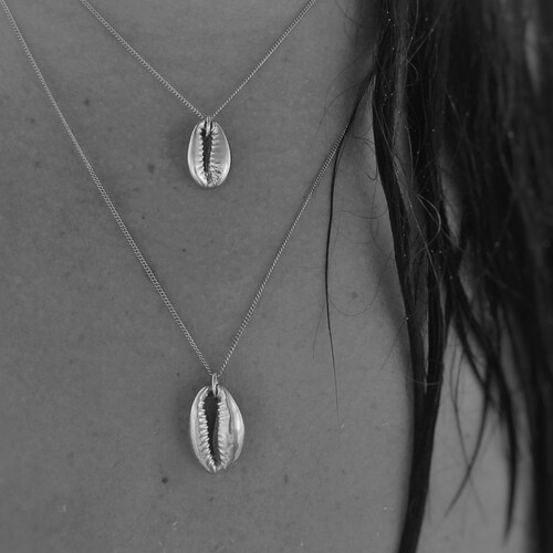 Cowrie Necklace Sea Shell Necklace Statement Necklace Etsy