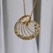 14k Gold Seashell Diamond Necklace for Women, Solid 14k Gold Shell ...