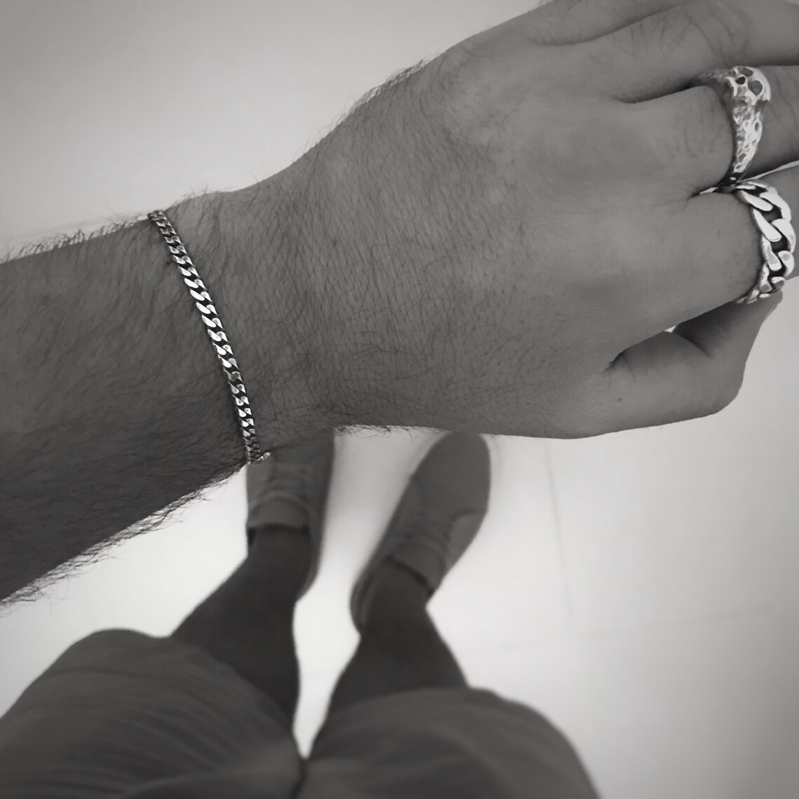 Delicate Square Chain Link Bracelet Sterling Silver Chain - Etsy