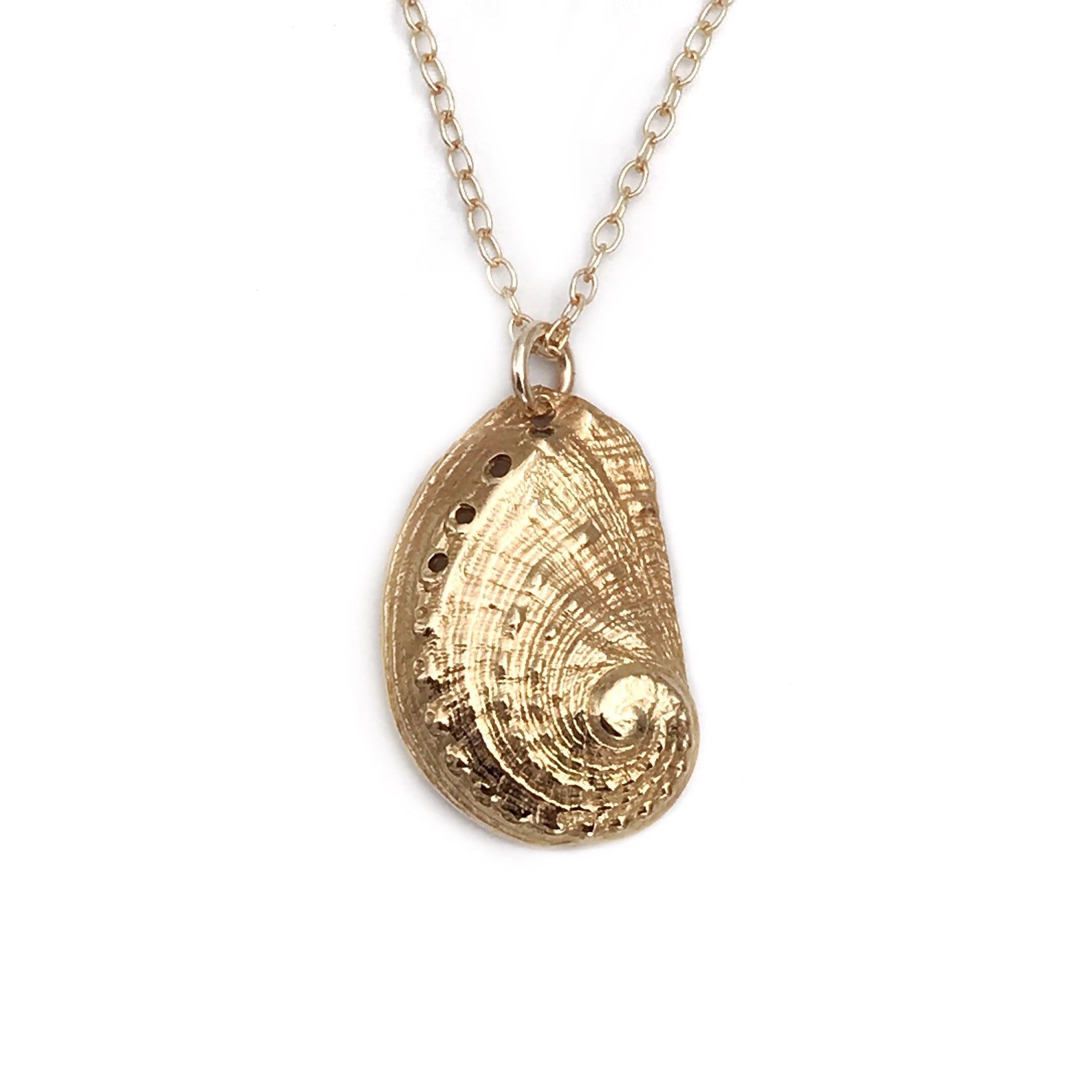 Sea Shell Necklace, Shell Necklace, Gold Sea Shell Necklace, Gold ...
