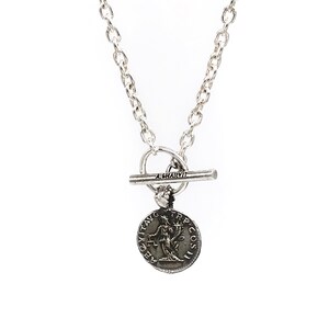 Silver Necklace, Toggle Necklace, Womens Silver Necklace, Mens Silver ...