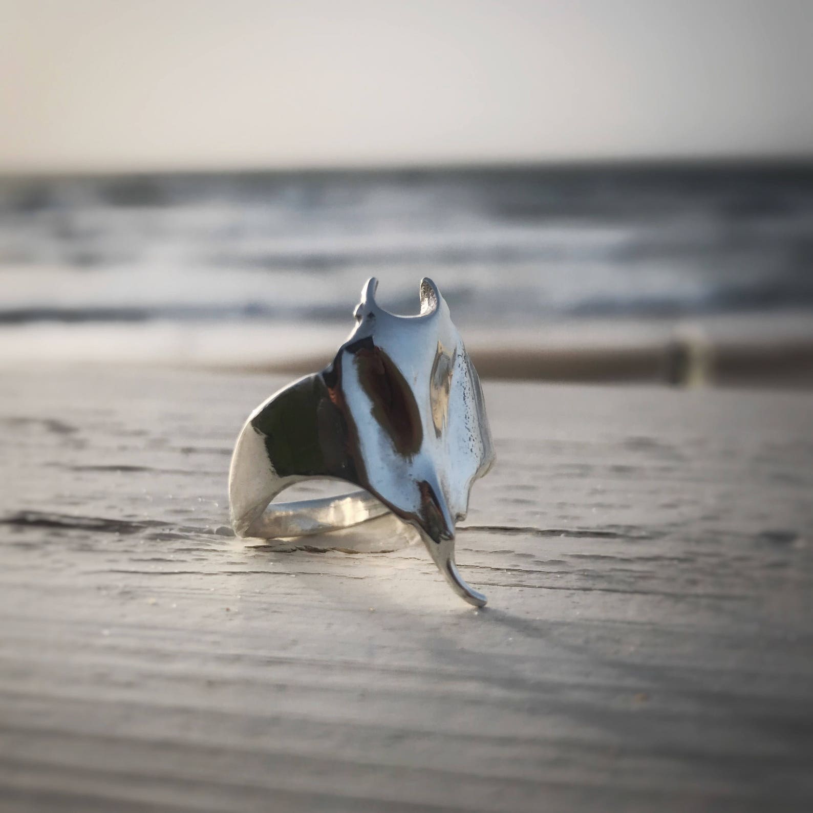 Manta Ray Ring, Surfer Ring, Beach Jewelry, Manta Ray, Surf Jewelry ...