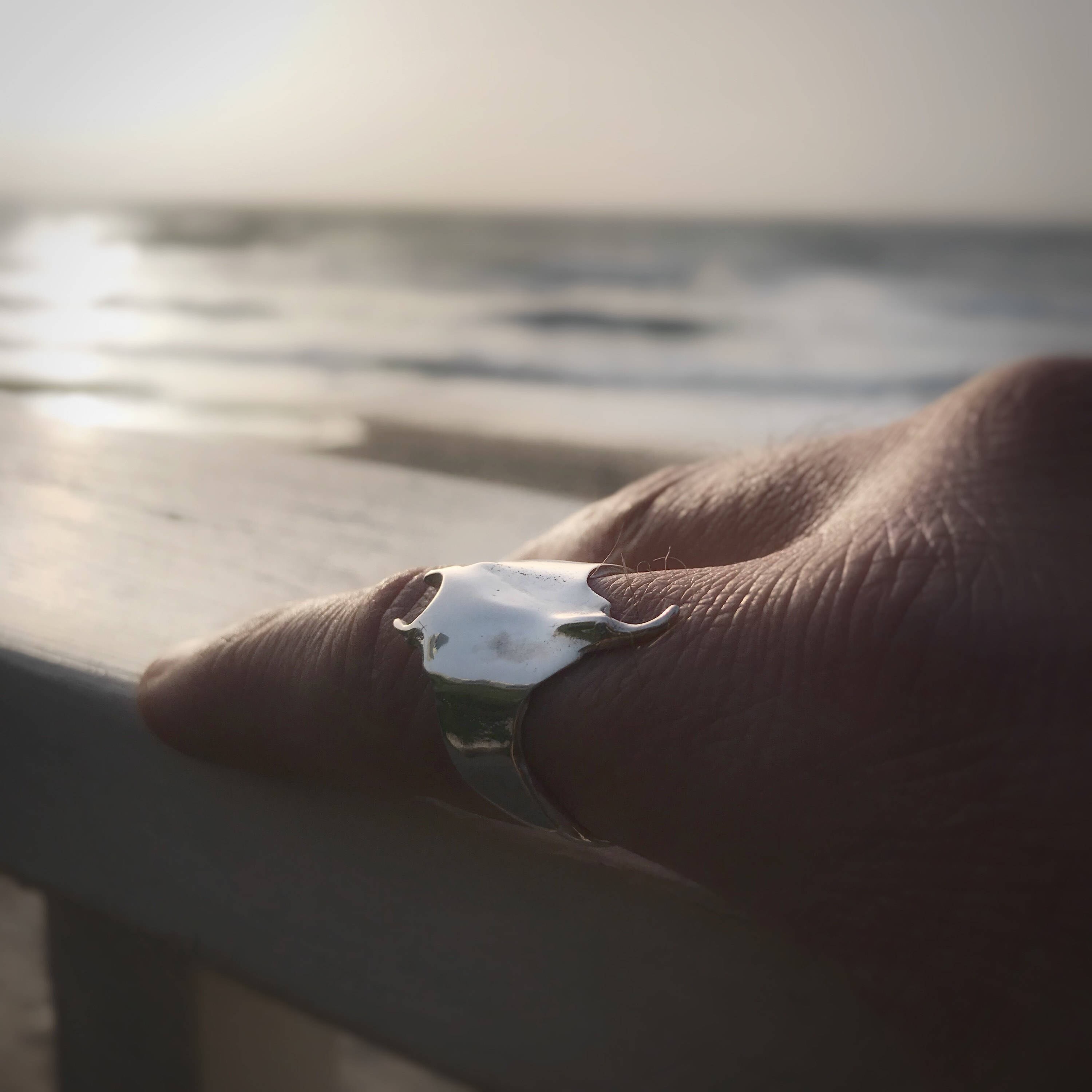 Manta Ray Ring Surfer Ring Beach Jewelry Manta Ray Surf | Etsy