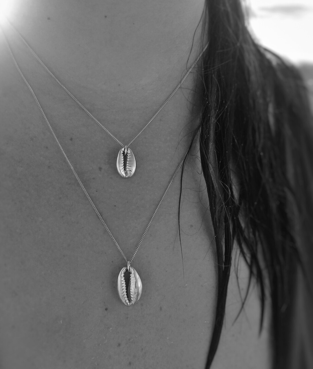 Cowrie Necklace Sea Shell Necklace Statement Necklace Cowrie Shell