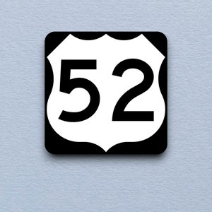 United States Route 52 Sticker Road Sign Sticker Travel - Etsy