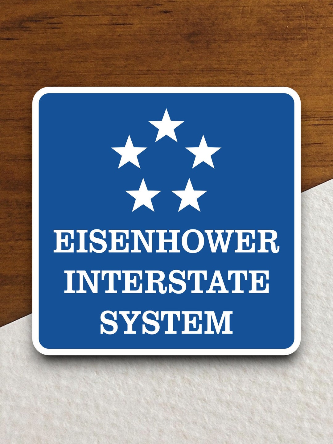 Eisenhower Interstate System Route Sticker, Interstate Highway Sign ...
