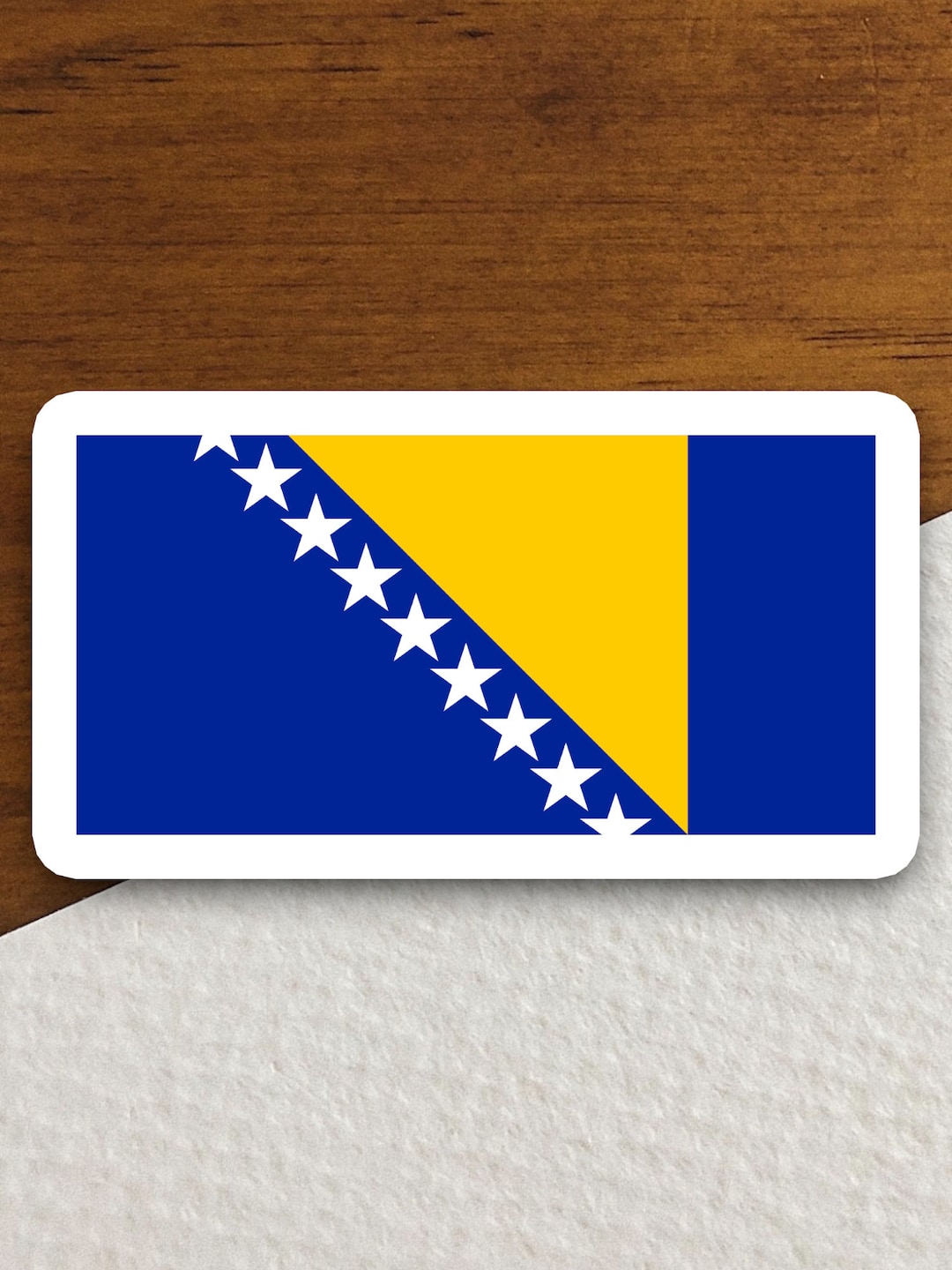 Bosnia Country Flag Sticker, International Country Sticker ...