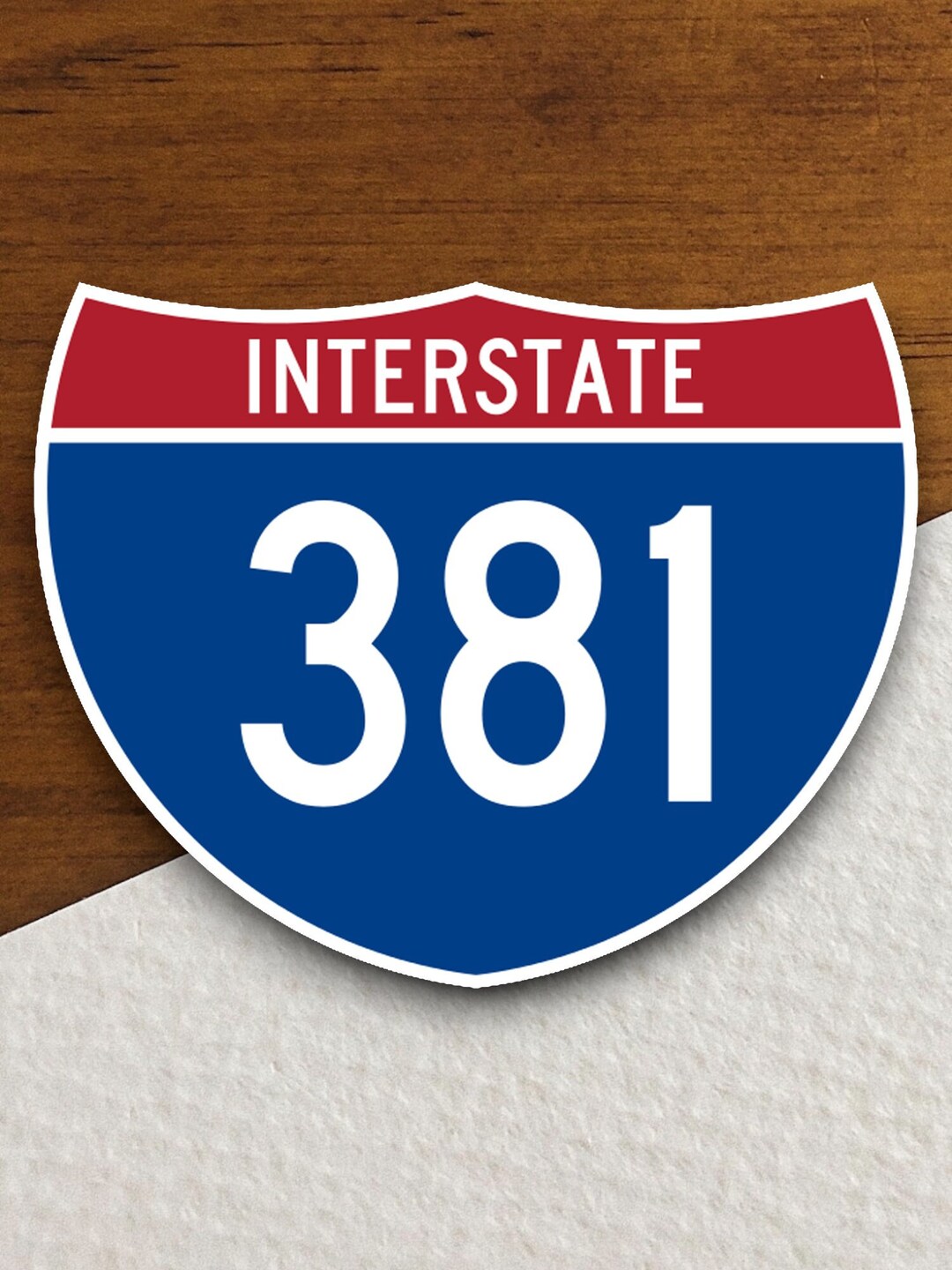 Interstate Route 381 Sticker, Interstate Highway Sign Expressway ...