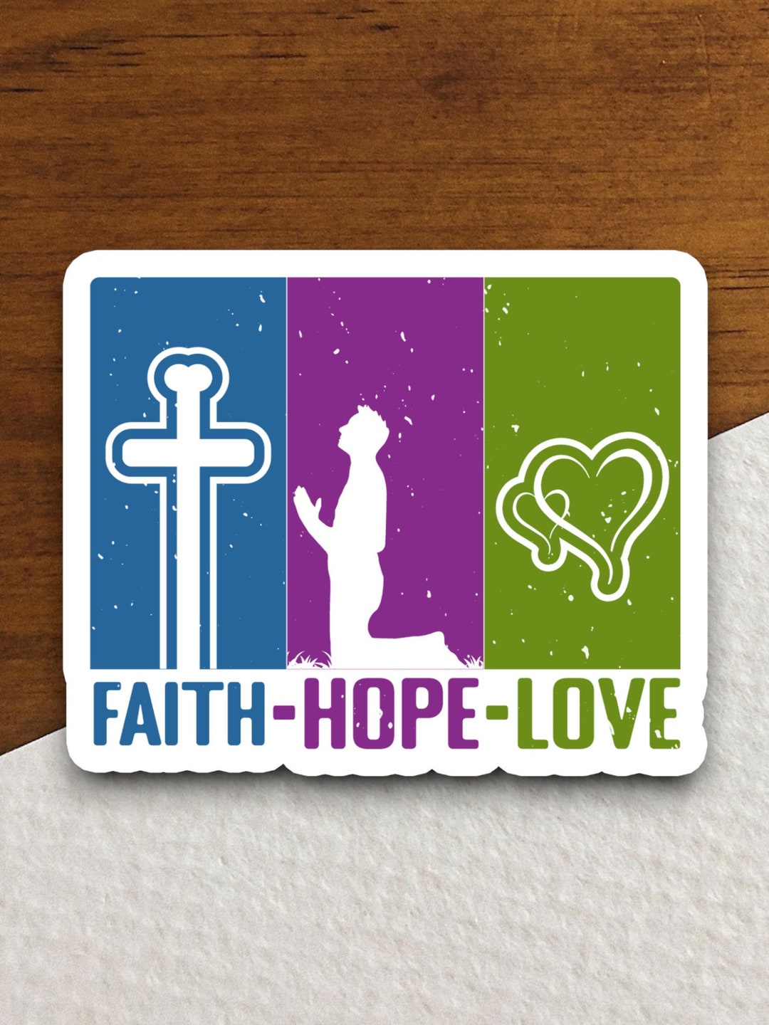 Faith Hope Love Sticker, Hope Sticker, Religious Sticker, Faith Sticker ...