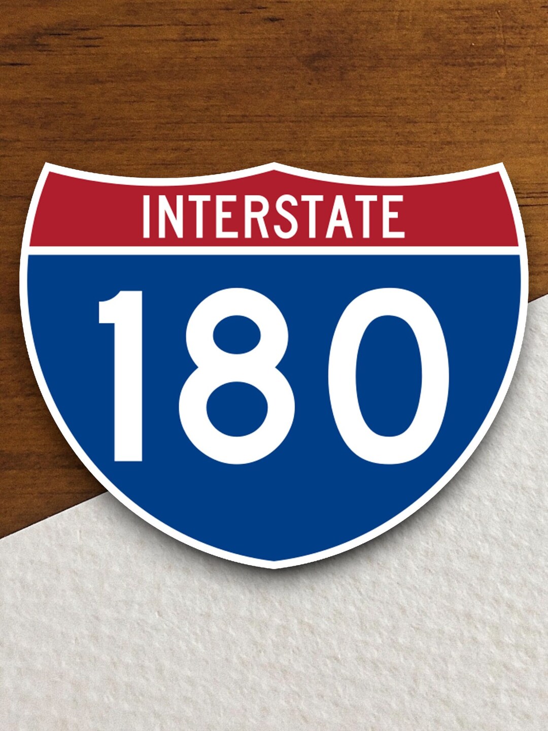 Interstate Route 180 Sticker, Interstate Highway Sign Expressway ...