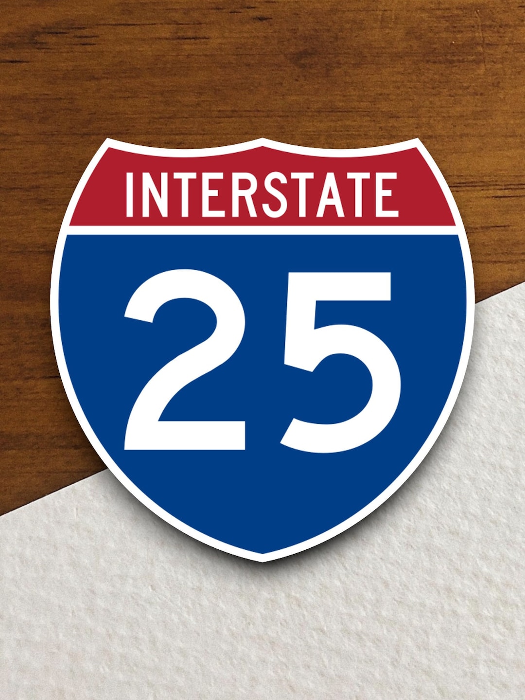 Interstate Route 25 Sticker, Interstate Highway Sign Expressway ...