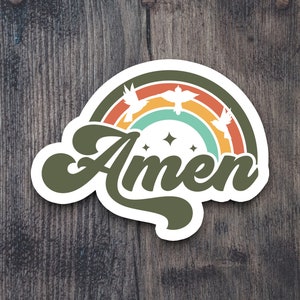 Amen Sticker, Religious Sticker, Faith Sticker, Worship Sticker ...