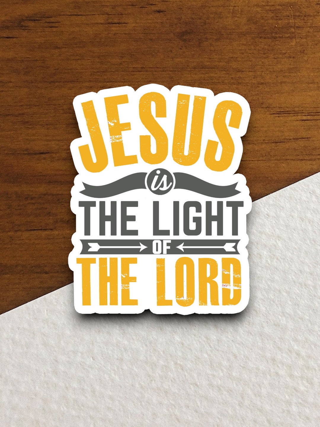 Jesus is the Light of the Lord Sticker, Religious Sticker, Faith ...