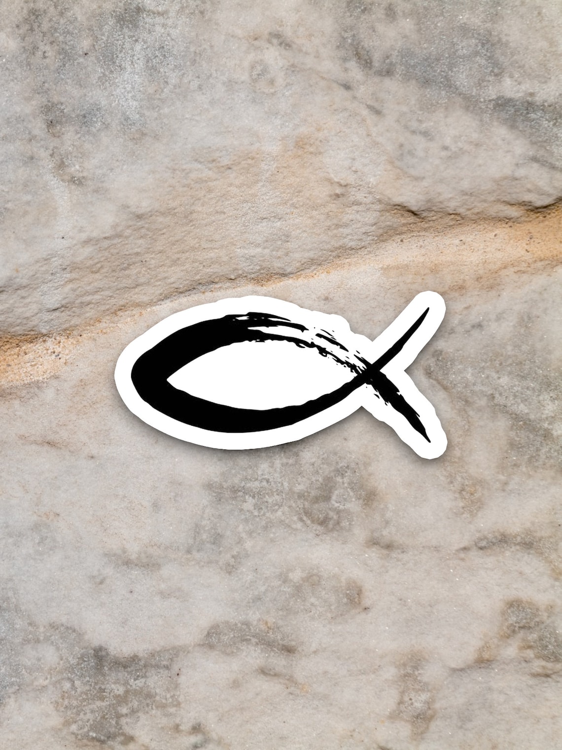 Ichthus Symbol Sticker: Christian Faith Decal - Etsy