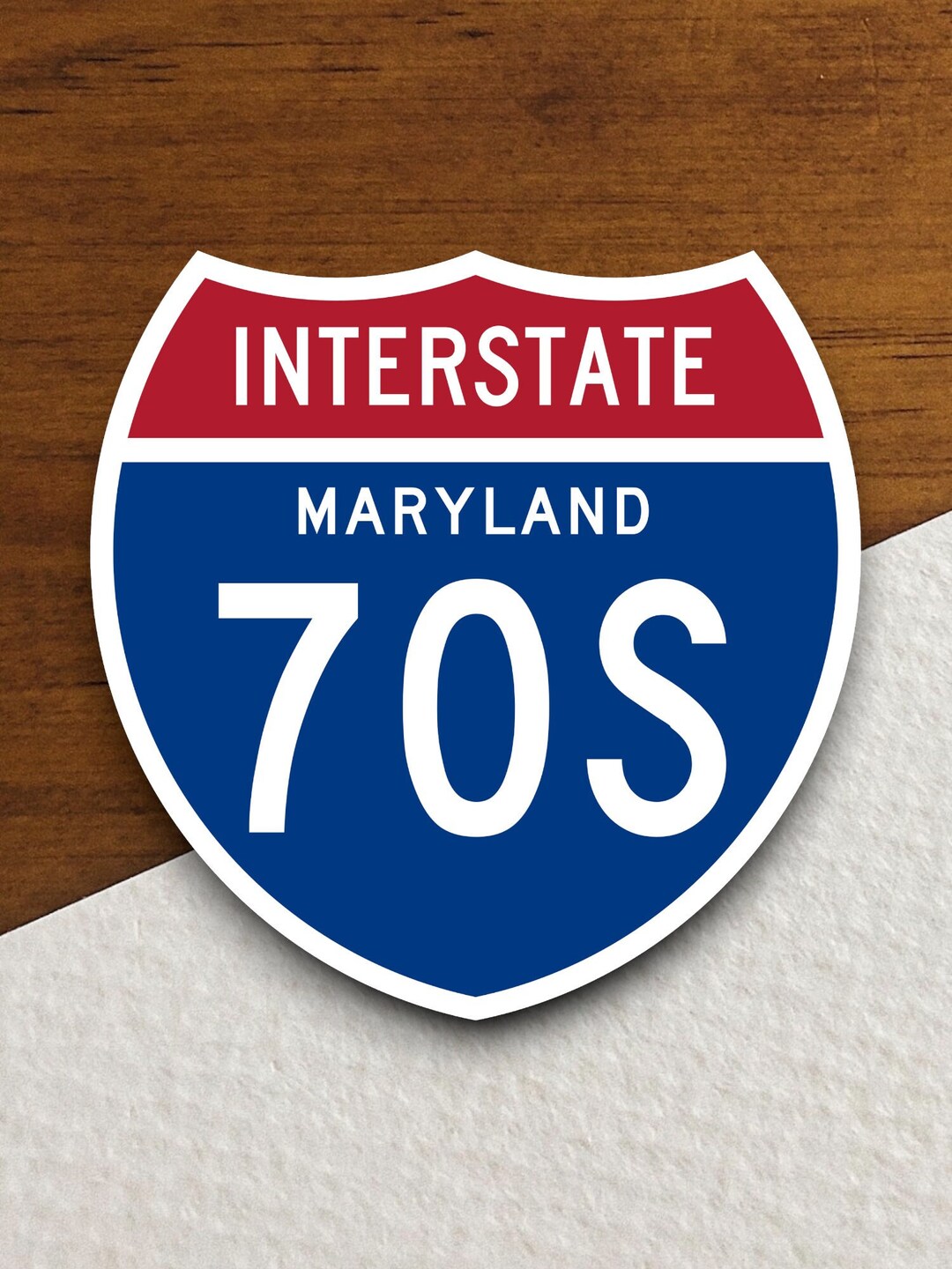 Interstate Route 70s Maryland Sticker, Interstate Highway Sign ...