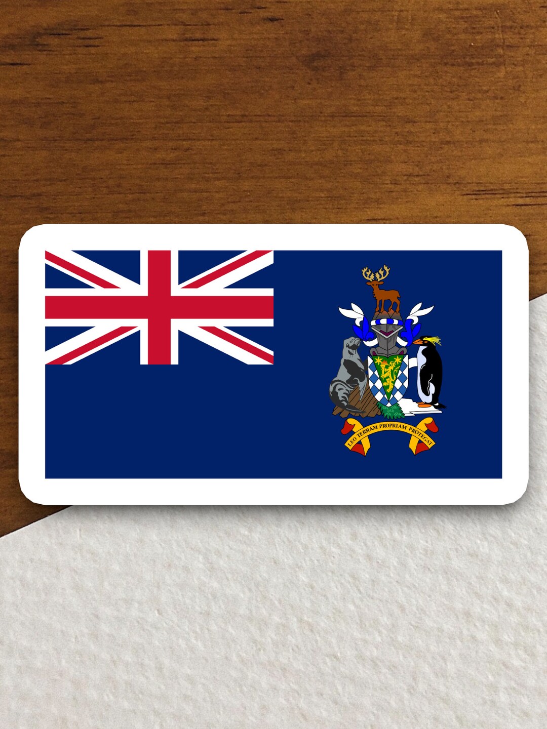 South Georgia Country Flag Sticker, International Country Sticker ...