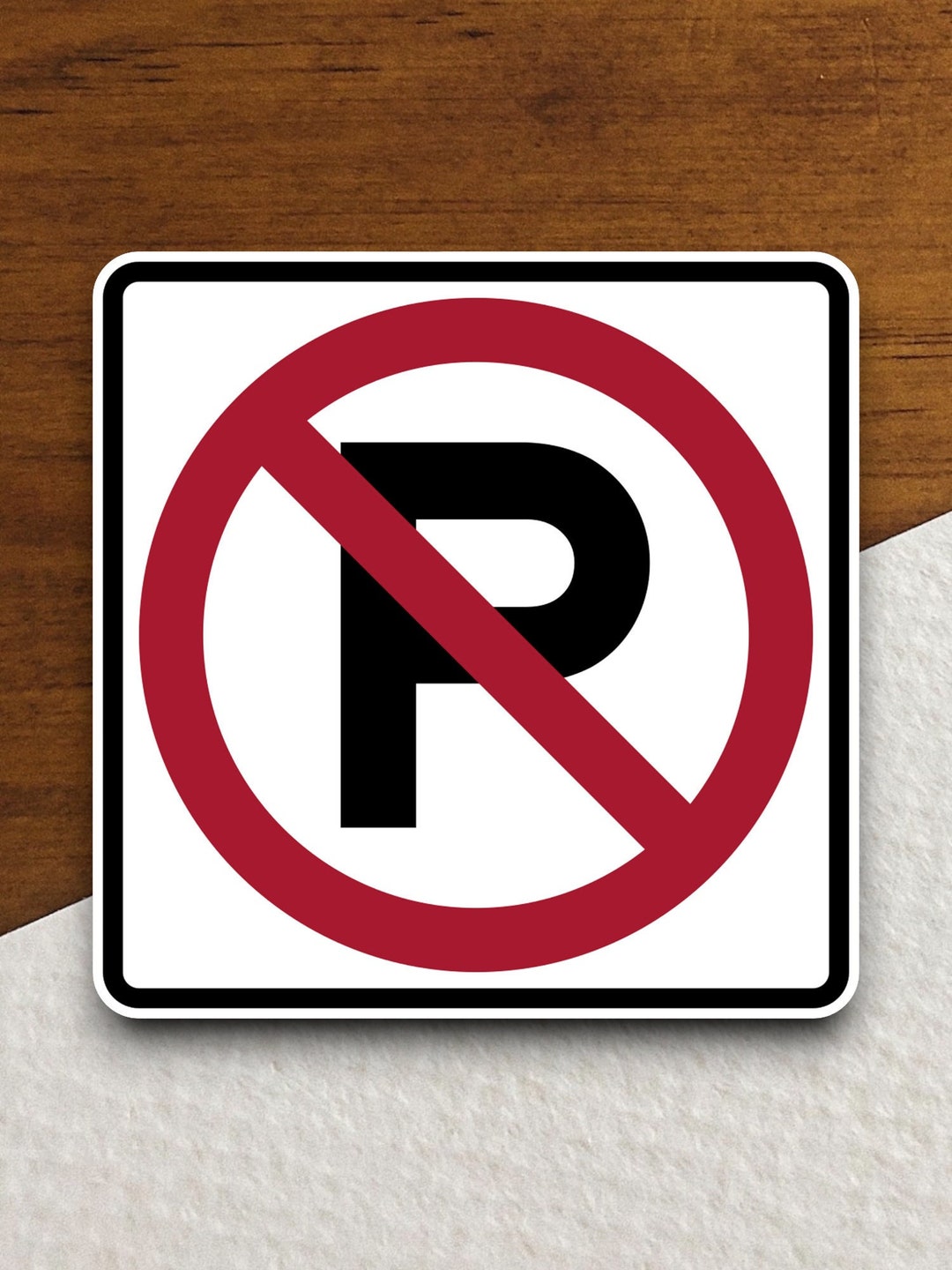 No Parking Road Sign Stickers, Traffic Sticker, Road Sign Decoration ...