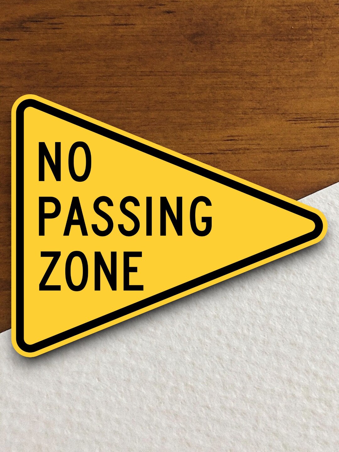 No Passing Zone Sign Sticker Road Sign Sticker Travel - Etsy