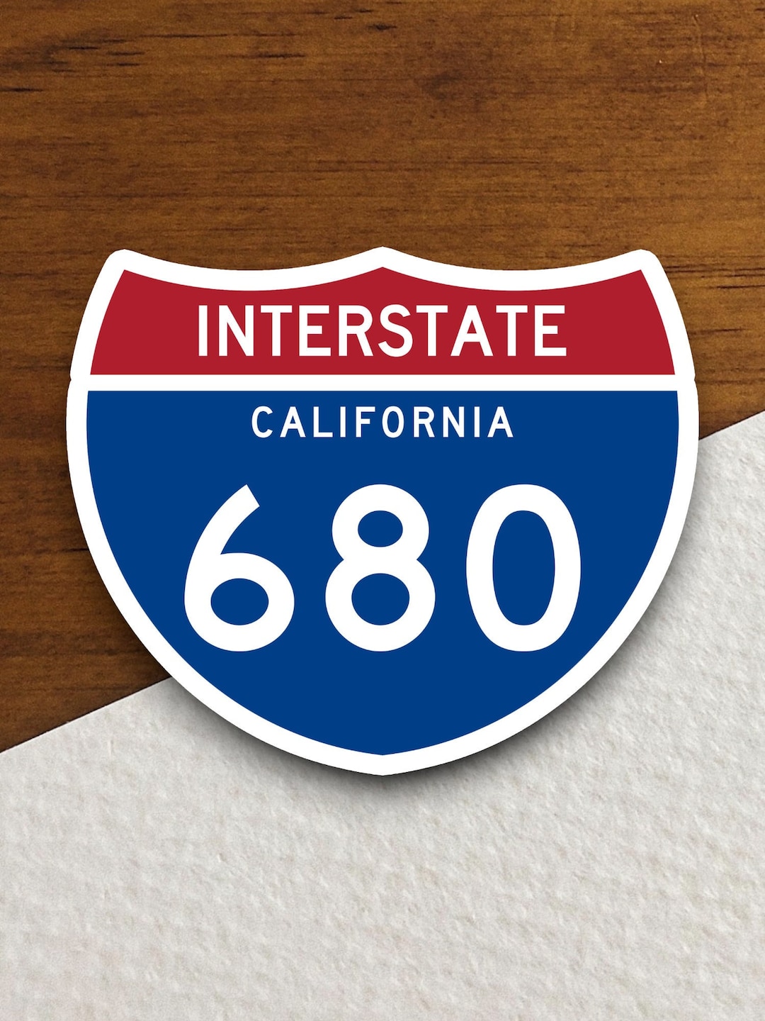 Interstate Route 680 California Sticker, California Sticker, Interstate ...