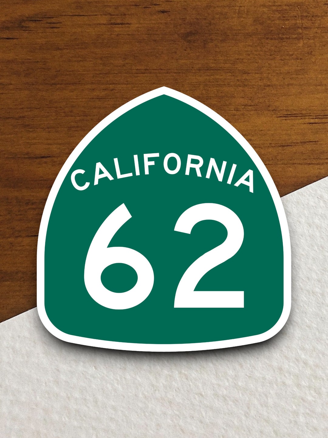 California State Route 62 Road Sign Sticker, Road Trip Sticker, Highway ...