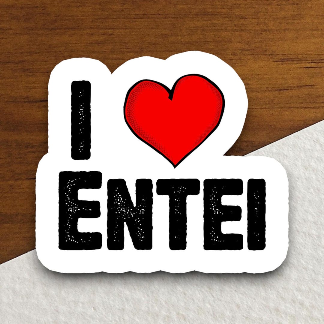 I Love Entei Sticker, Pokémon Sticker, Heart Sticker, Love Sticker ...
