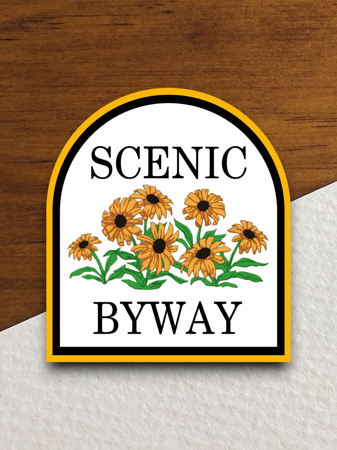 Traffic Sign Scenic Byway Road Sign Stickers, Room Décor Traffic ...