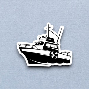 Fishing Boat Sticker Fishing Sticker Fish Sticker Sports - Etsy