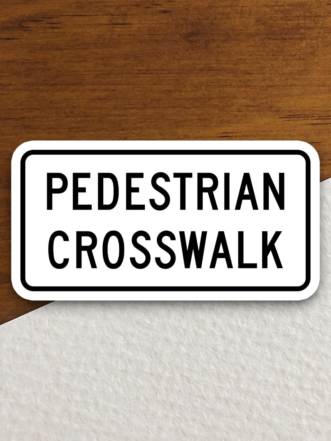 Pedestrian Crosswalk Road Sign Stickers, Traffic Sticker, Road Sign ...