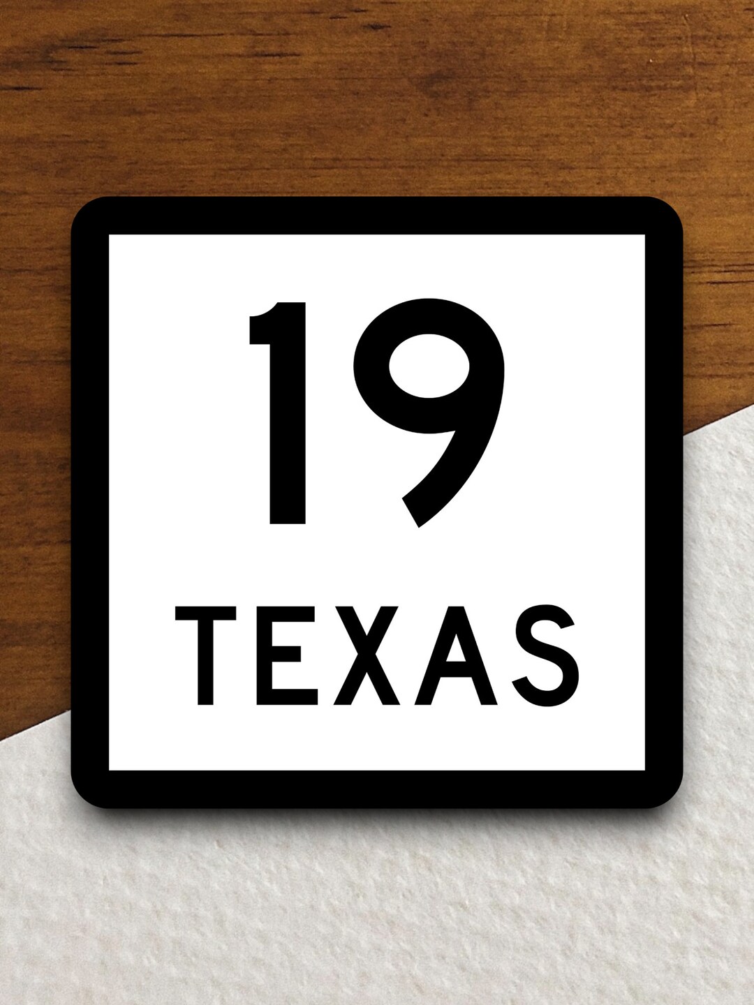 Texas State Route 19 Sticker United States Road Sign Sticker - Etsy