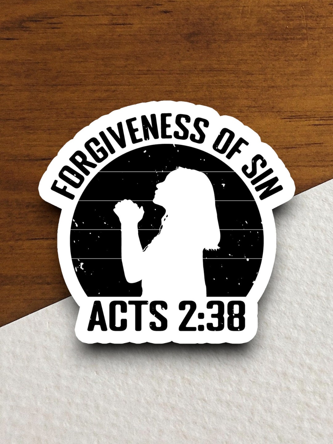 Forgiveness of Sin Sticker, Christian Gifts, Planner Stickers, Laptop ...