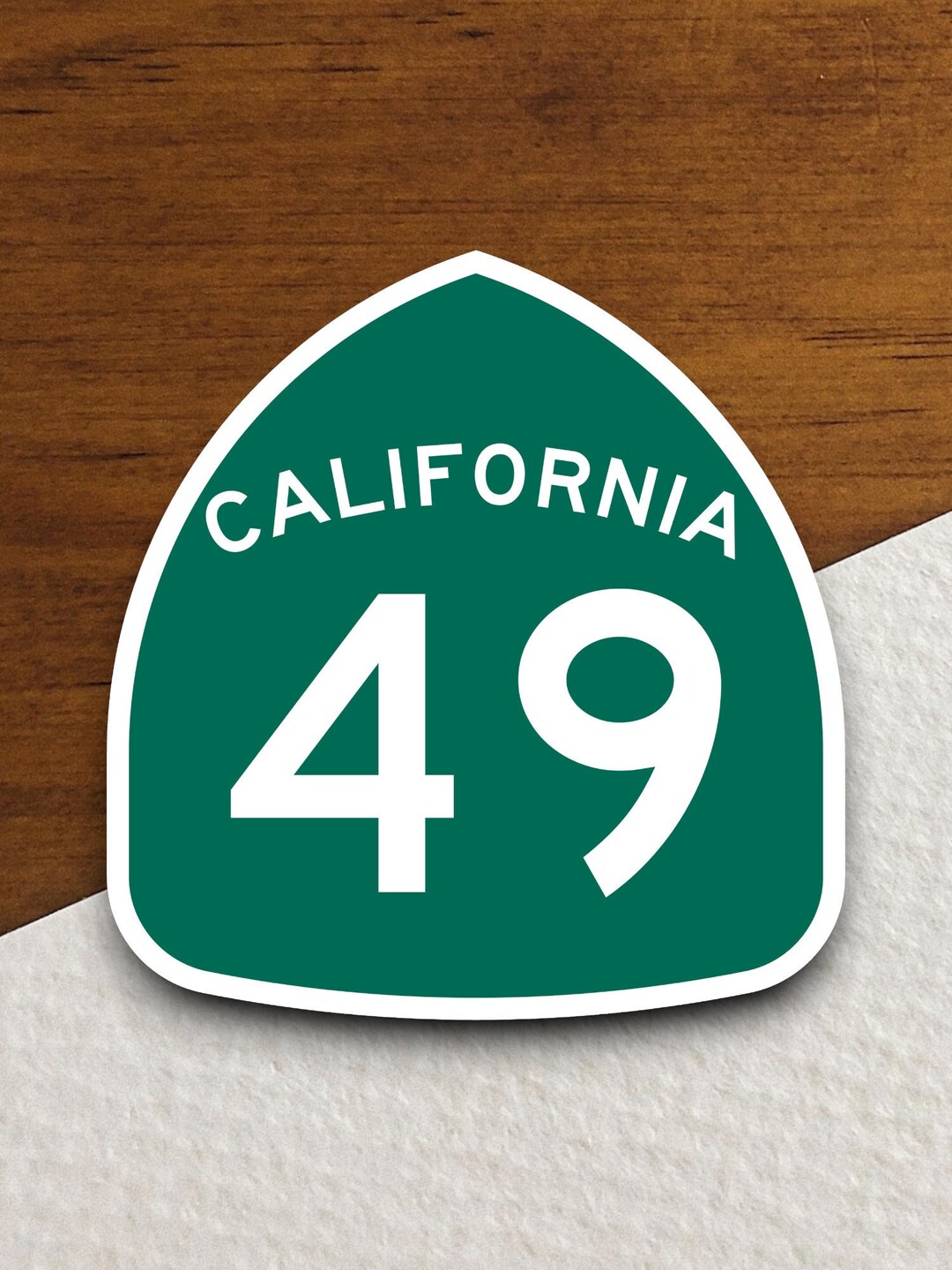 California State Route 49 Road Sign Sticker, Road Trip Sticker, Highway ...