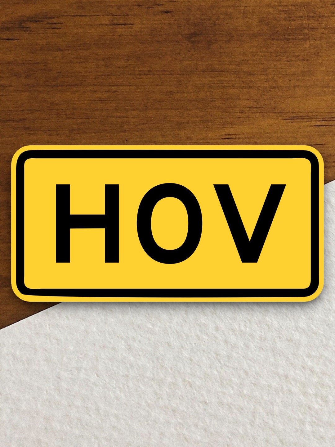 Hov Sticker, Road Sign Souvenir Travel Sticker, Road Sign Décor, Custom ...