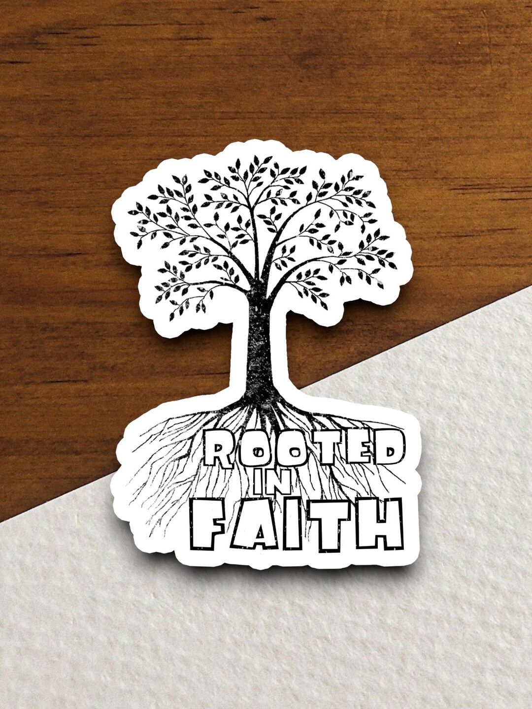 Rooted in Sticker, Religious Sticker, Faith Sticker, Worship Sticker ...