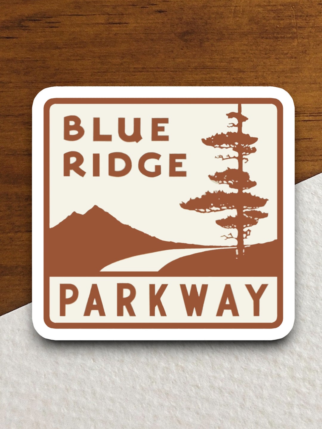 Blue Ridge Parkway Road Sign Stickers, Traffic Sticker, Road Sign ...