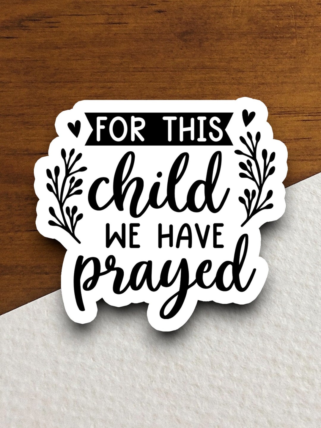 For This Child We Have Prayed Sticker, Religious Sticker, Faith Sticker ...
