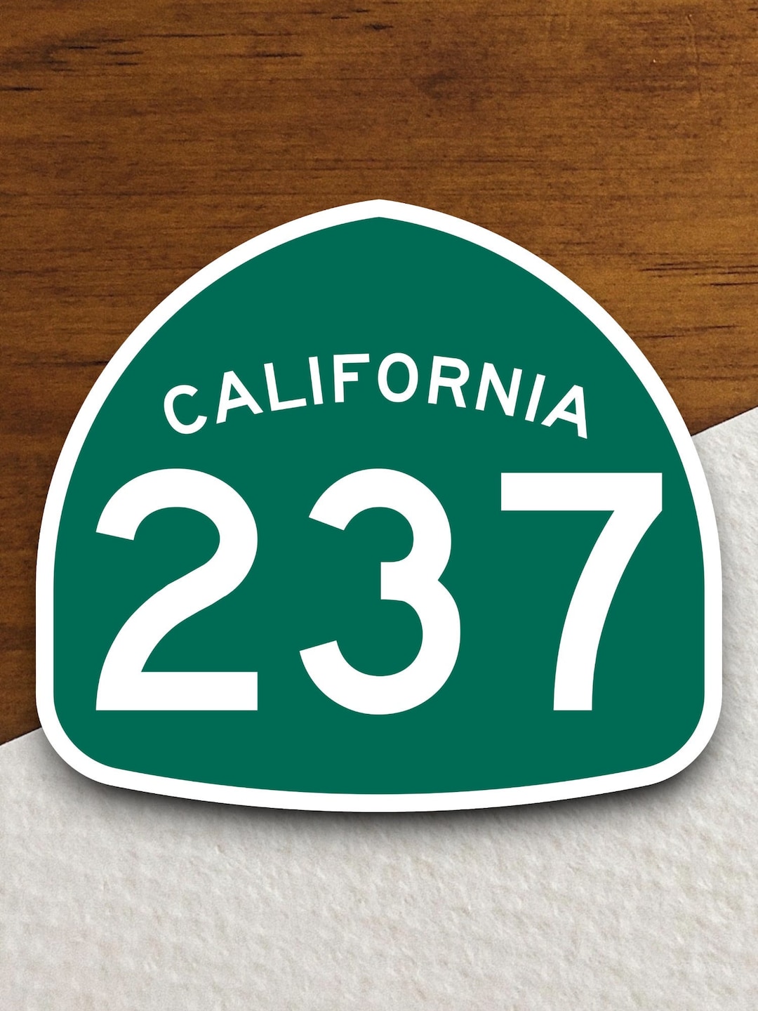 California State Route 237 Road Sign Sticker, Road Trip Sticker ...
