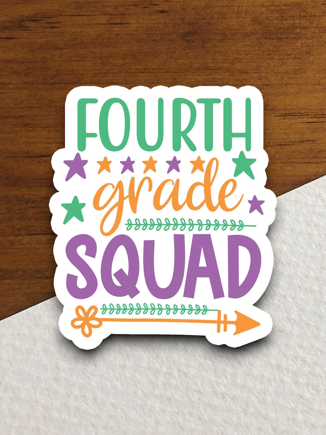 Fourth Grade Squad Education Sticker, Teacher Sticker, Education ...