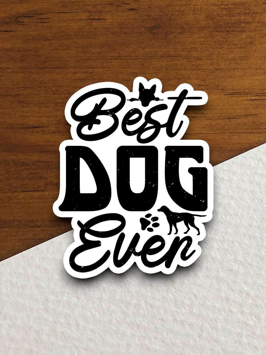 Best Dog Ever Sticker, Pet Sticker, Laptop Decals, Dog Sticker, Animal ...