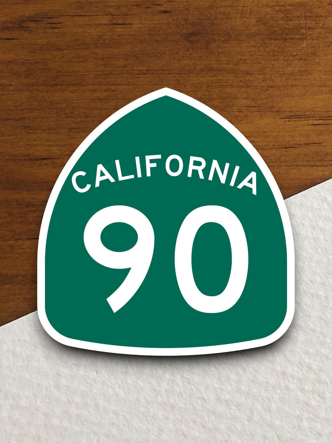 California State Route 90 Sticker, Road Sign Souvenir Travel Sticker ...