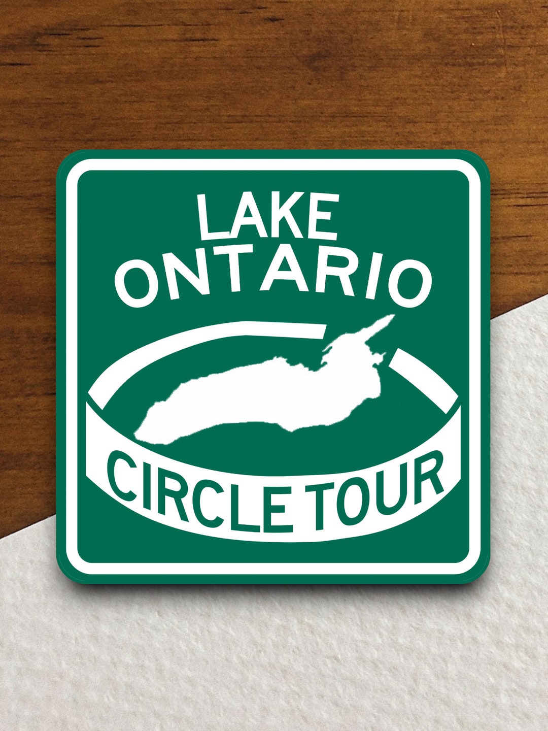 Lake Ontario Circle Tour Road Sign Stickers Traffic Sticker, Road Sign ...