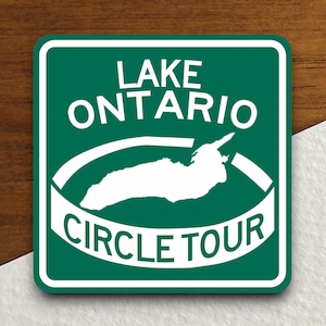 Lake Ontario Circle Tour Road Sign Stickers Traffic Sticker, Road Sign ...