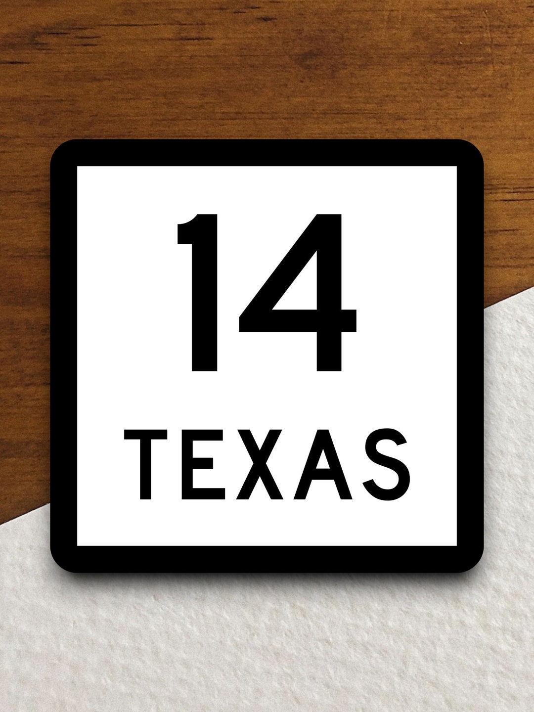 Texas State Route 14 Sticker United States Road Sign Sticker - Etsy