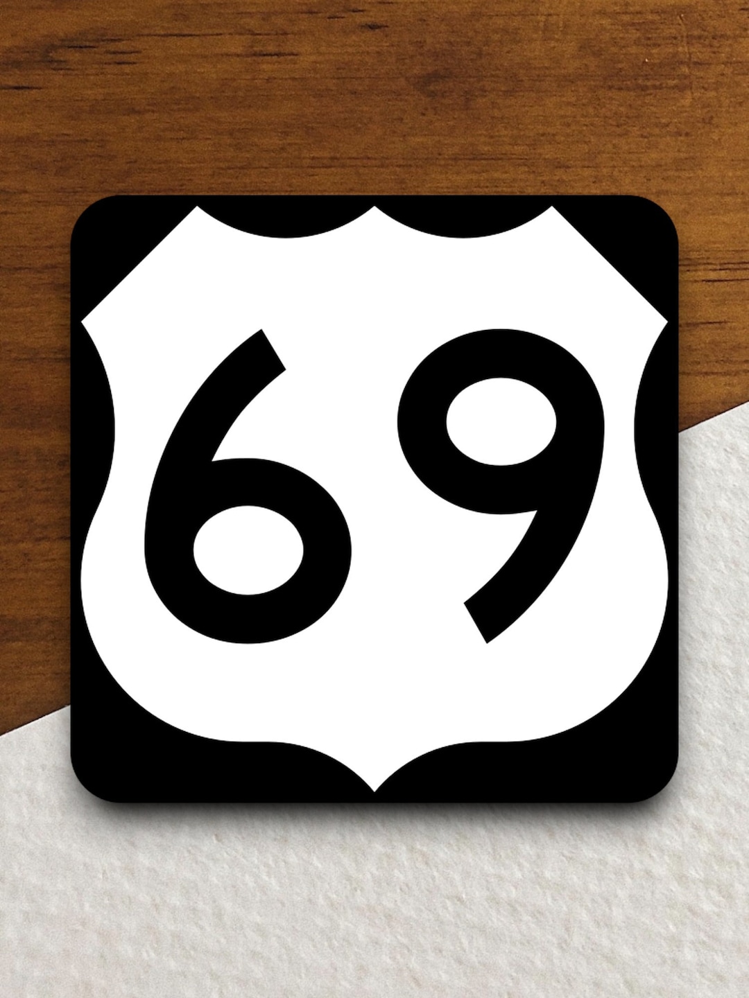 United States Route 69 Road Sign Sticker, Road Trip Sticker, Highway ...