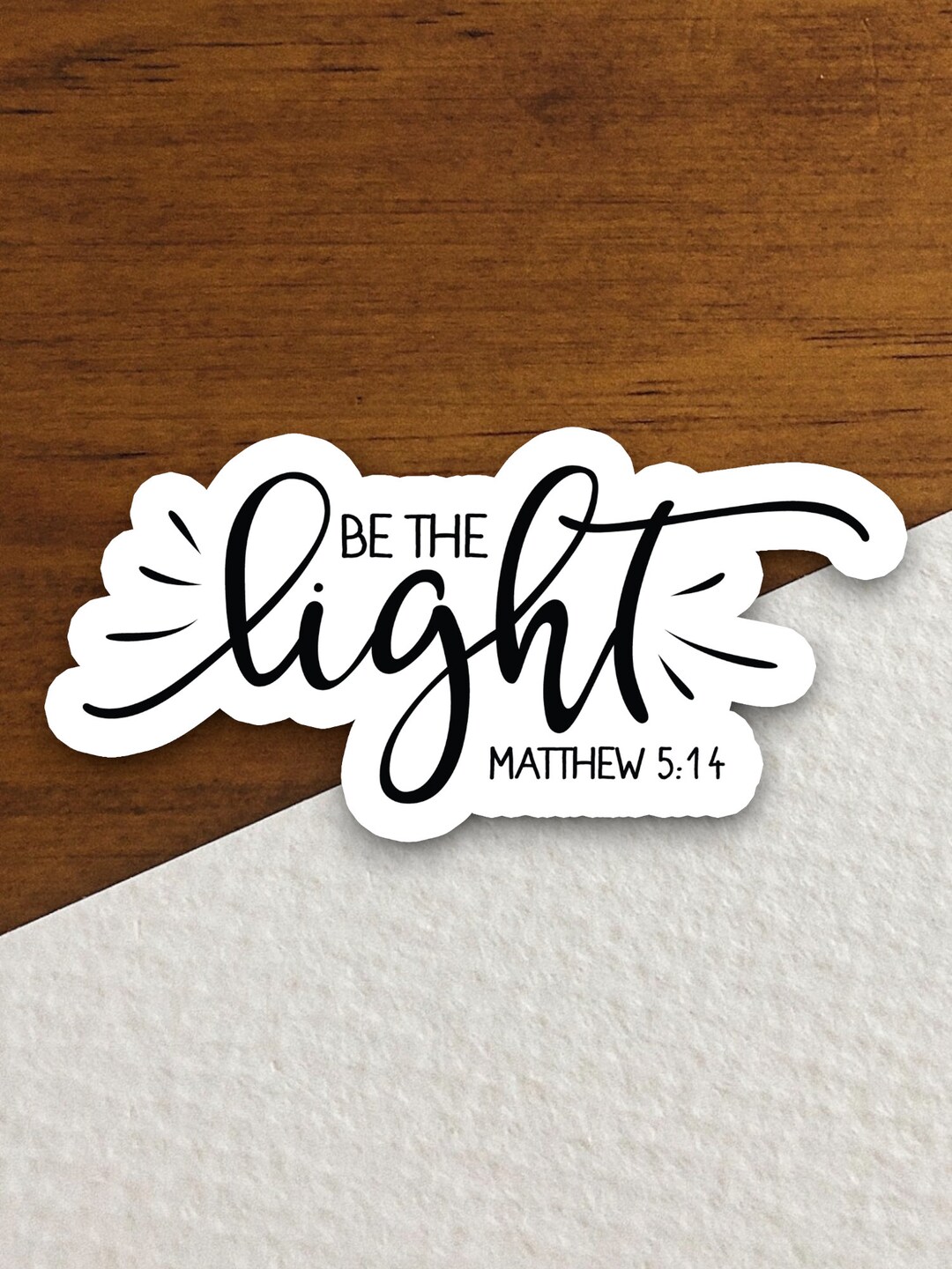 Be the Light Matthew 5 14 Sticker, Light Sticker, Religious Sticker ...