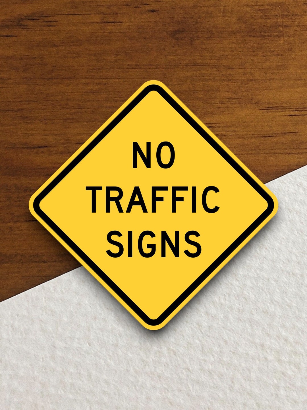 Traffic Sign No Traffic Signs Road Sign Stickers, Room Décor Traffic ...