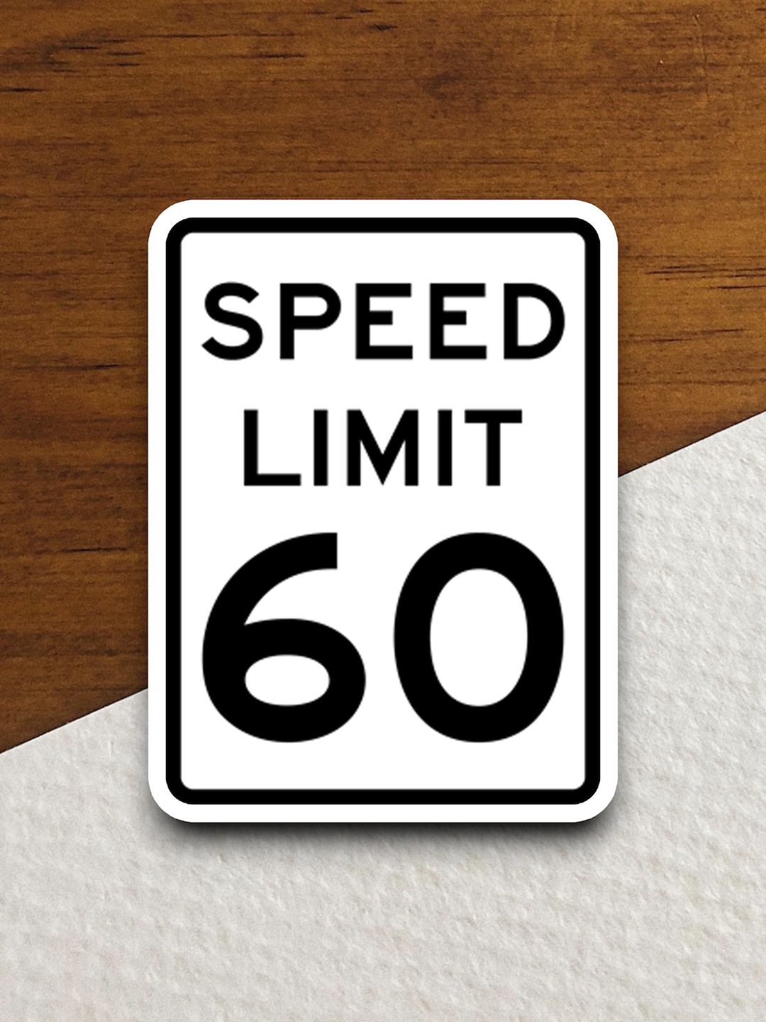60 MPH Speed Limit Sticker: Road Sign Travel Gift - Etsy