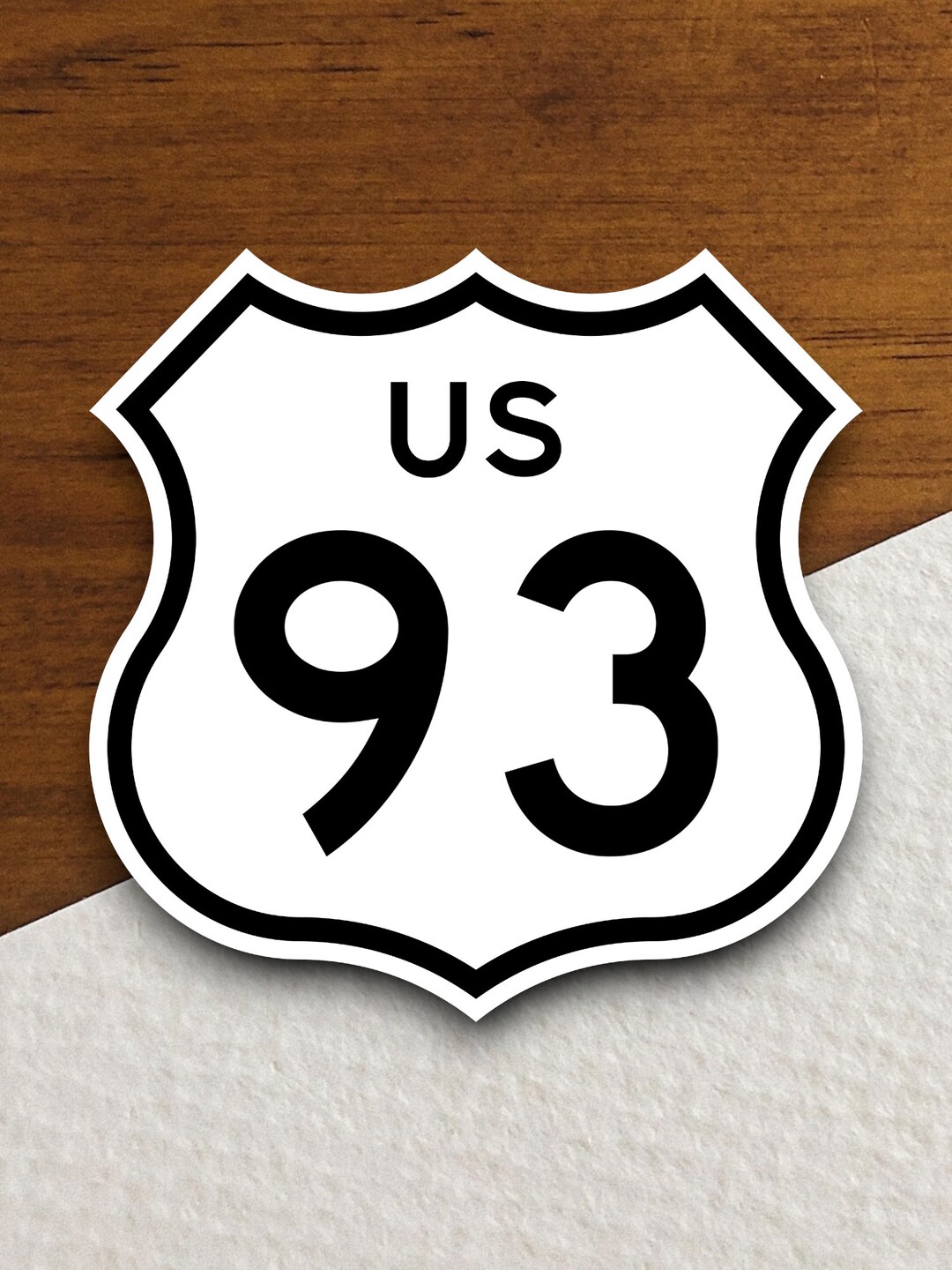 United States Route 93 Road Sign Sticker, Road Trip Sticker, Highway ...